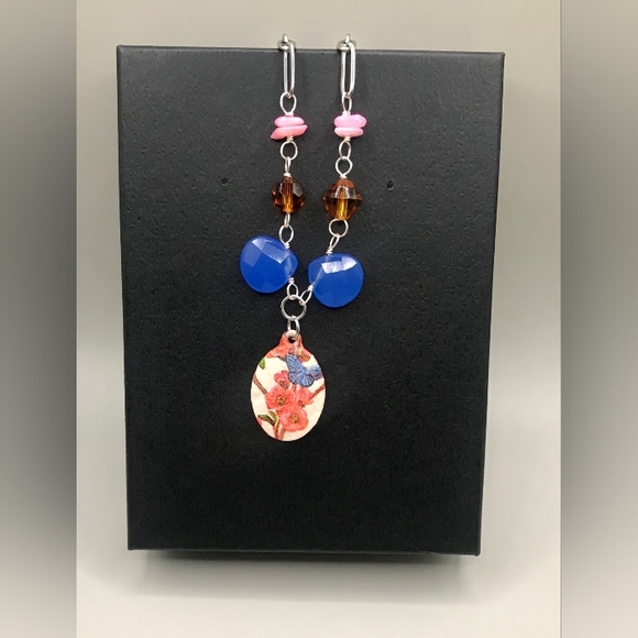 Hand Crafted | Jewelry | 22 Cottagecorenaturecore Floral Blue Butterfly ...